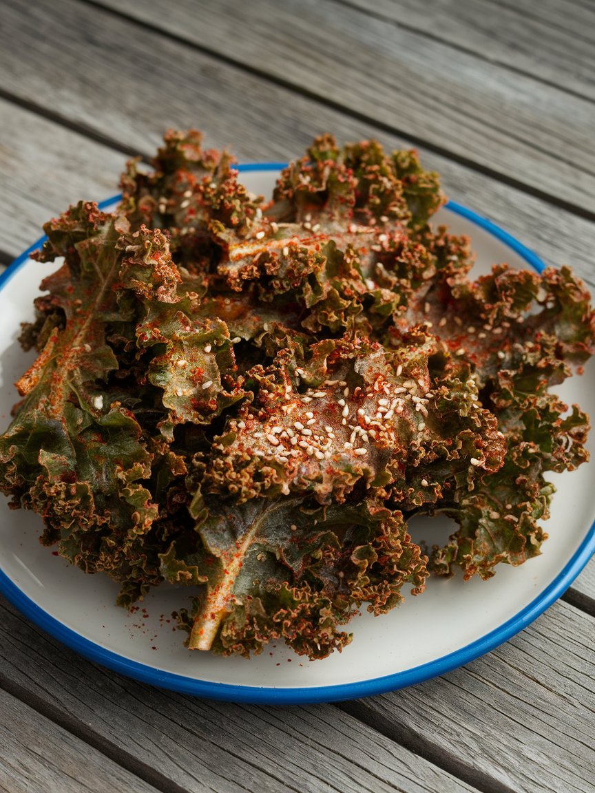 Spicy Kale Chips Recipe: Easy Baked Kale Chips for a Healthy Snack ...