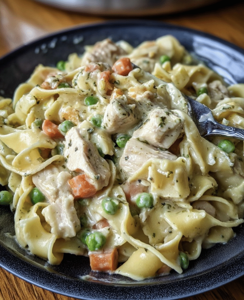 Make Chicken Pot Pie Pasta in Just 30 Minutes - veggieplate