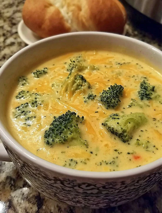 Broccoli Cheese Soup for the Crock Pot - veggieplate
